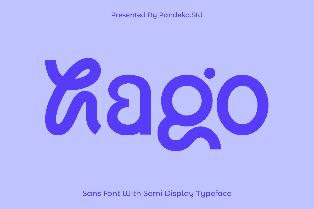 Hago - Unique Sans Font - Zupppa | Design Resources