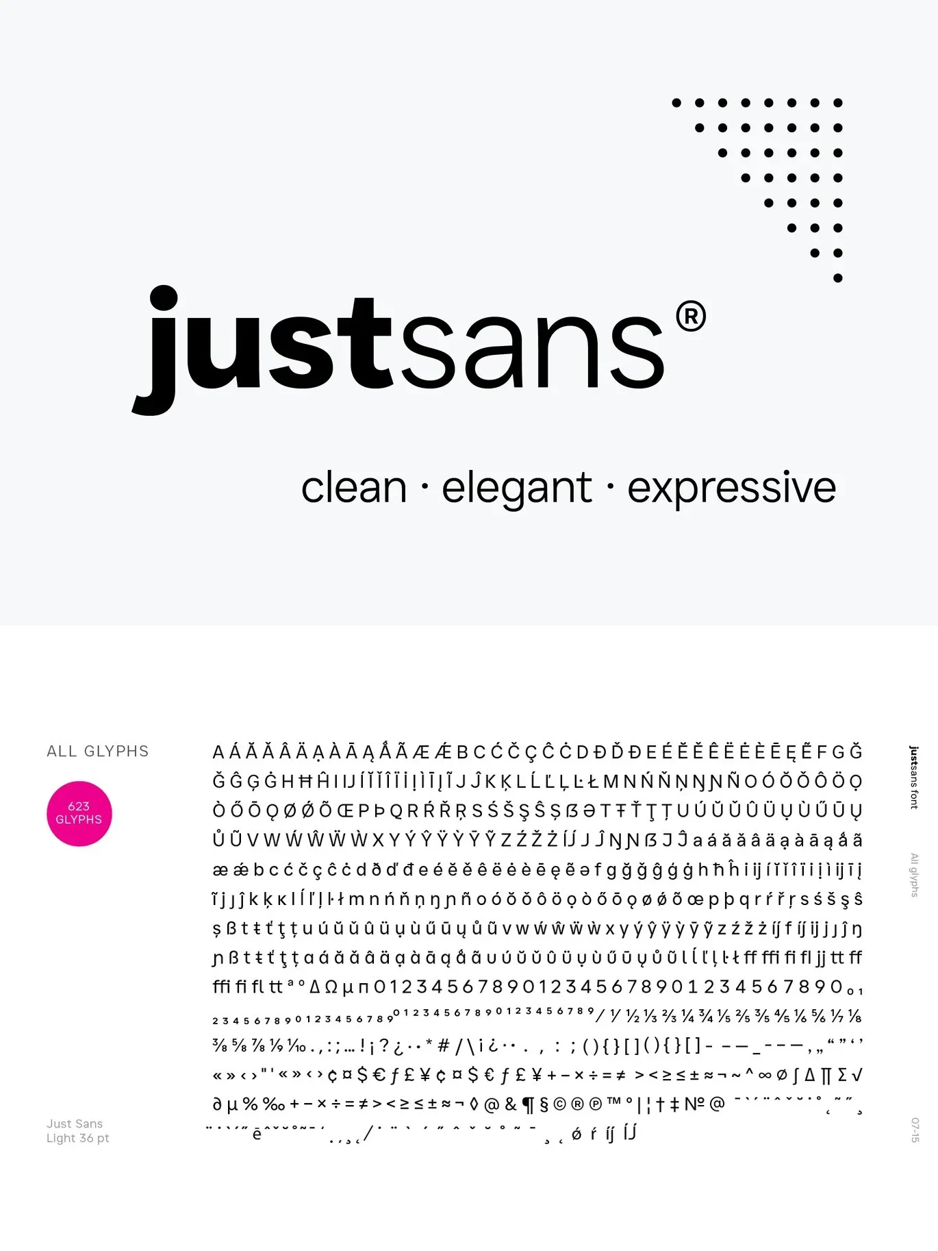 JUST Sans® Clean Modern Minimal Geometric Typeface - Zupppa | Design ...
