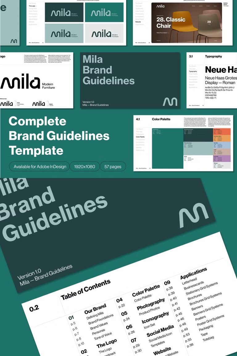 Complete | Brand Guidelines Template - Zupppa | Design Resources