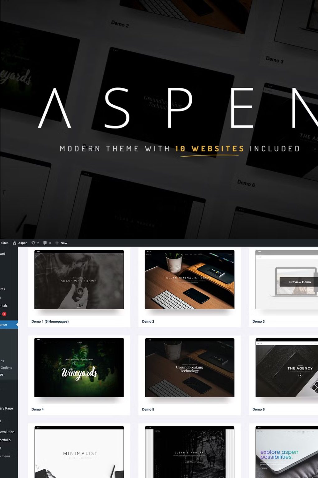 Aspen - Minimalist WordPress Theme - Zupppa | Design Resources