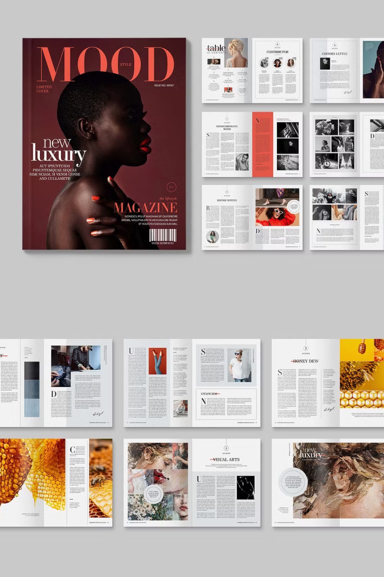 Magazine Template - Zupppa | Design Resources