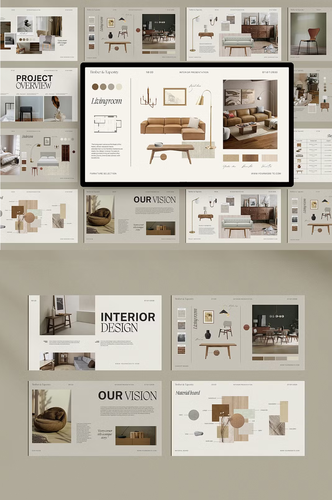 Interior Design Presentation Canva - Zupppa | Design Resources