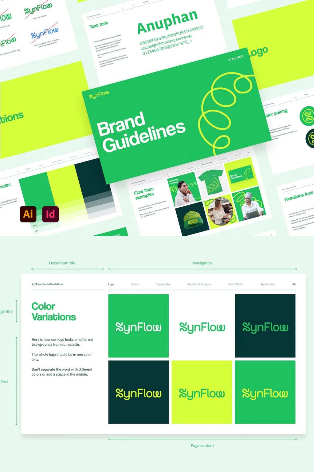 Synflow - Brand Guidelines Template - Zupppa | Design Resources