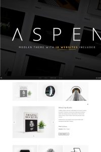 Aspen - Minimalist WordPress Theme - Zupppa | Design Resources