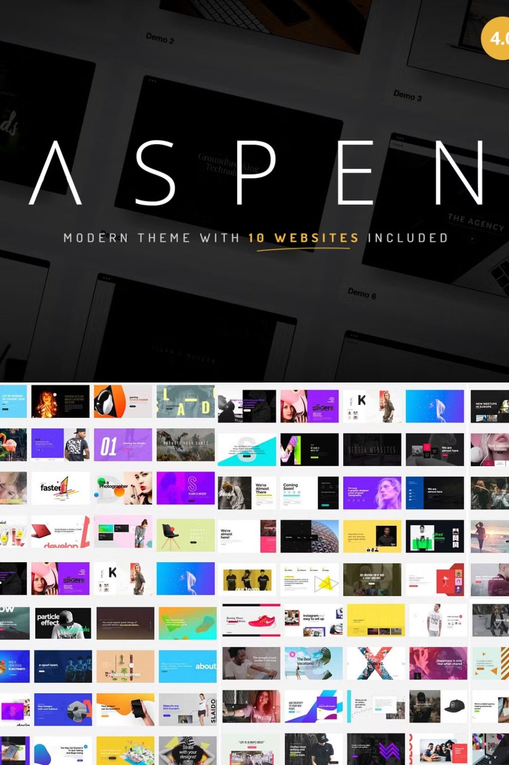 Aspen - Minimalist WordPress Theme - Zupppa | Design Resources