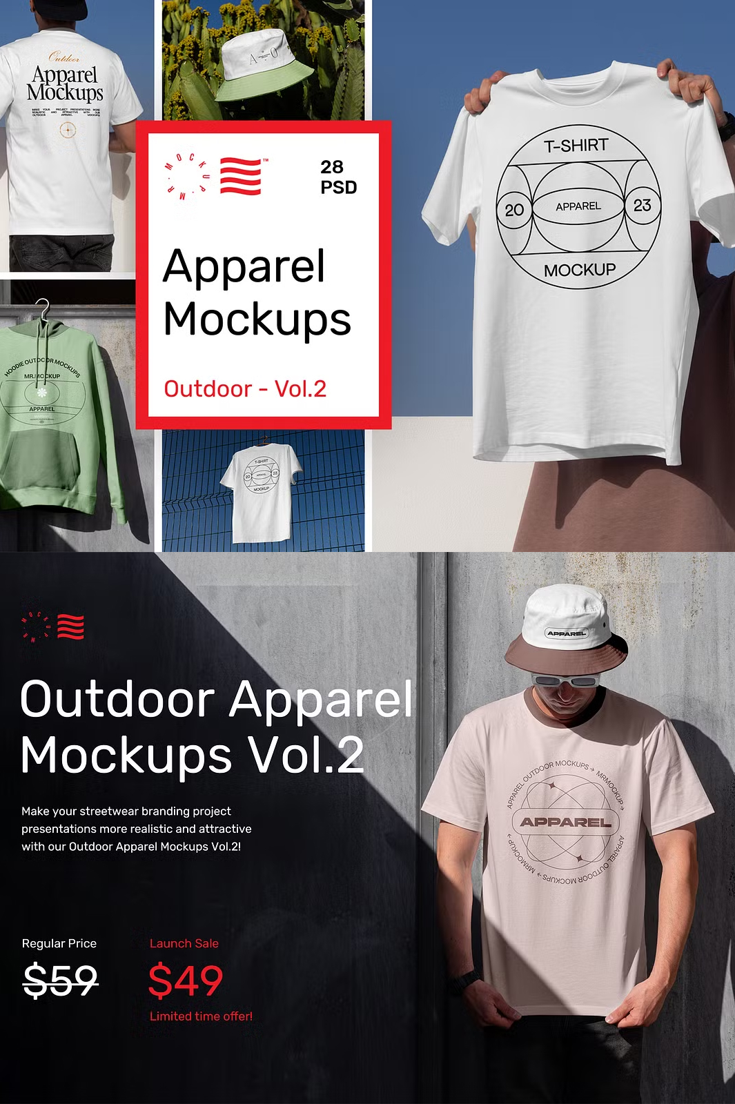 Outdoor Apparel Mockups Vol.2 - Zupppa | Design Resources