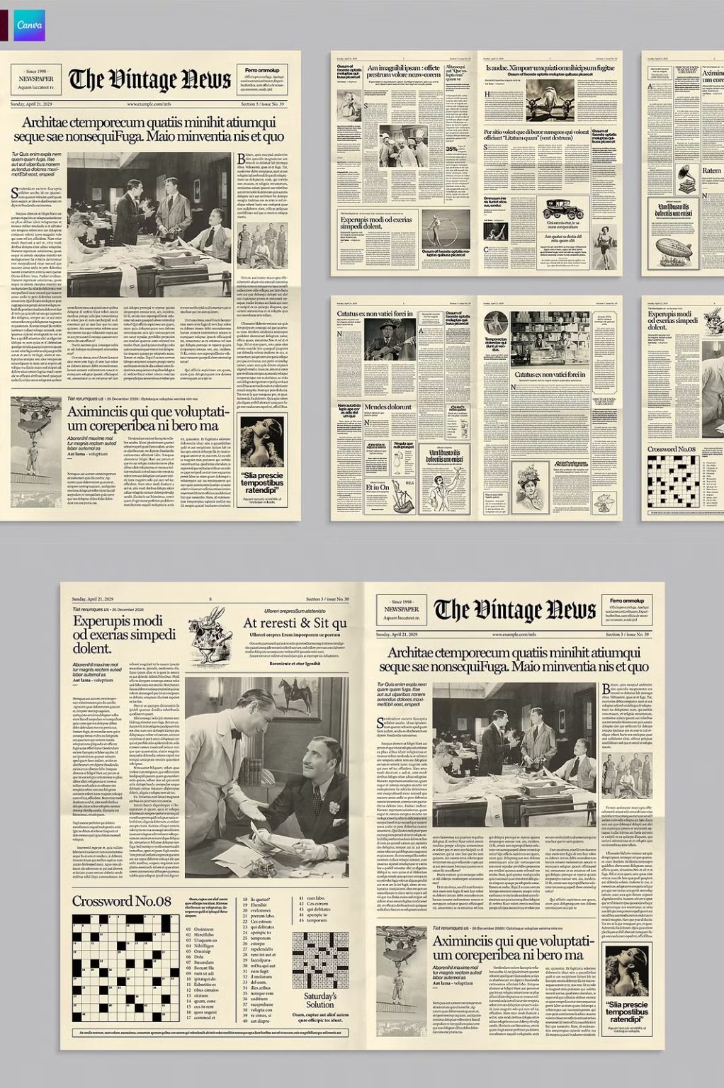 Vintage Newspaper - Zupppa | Design Resources