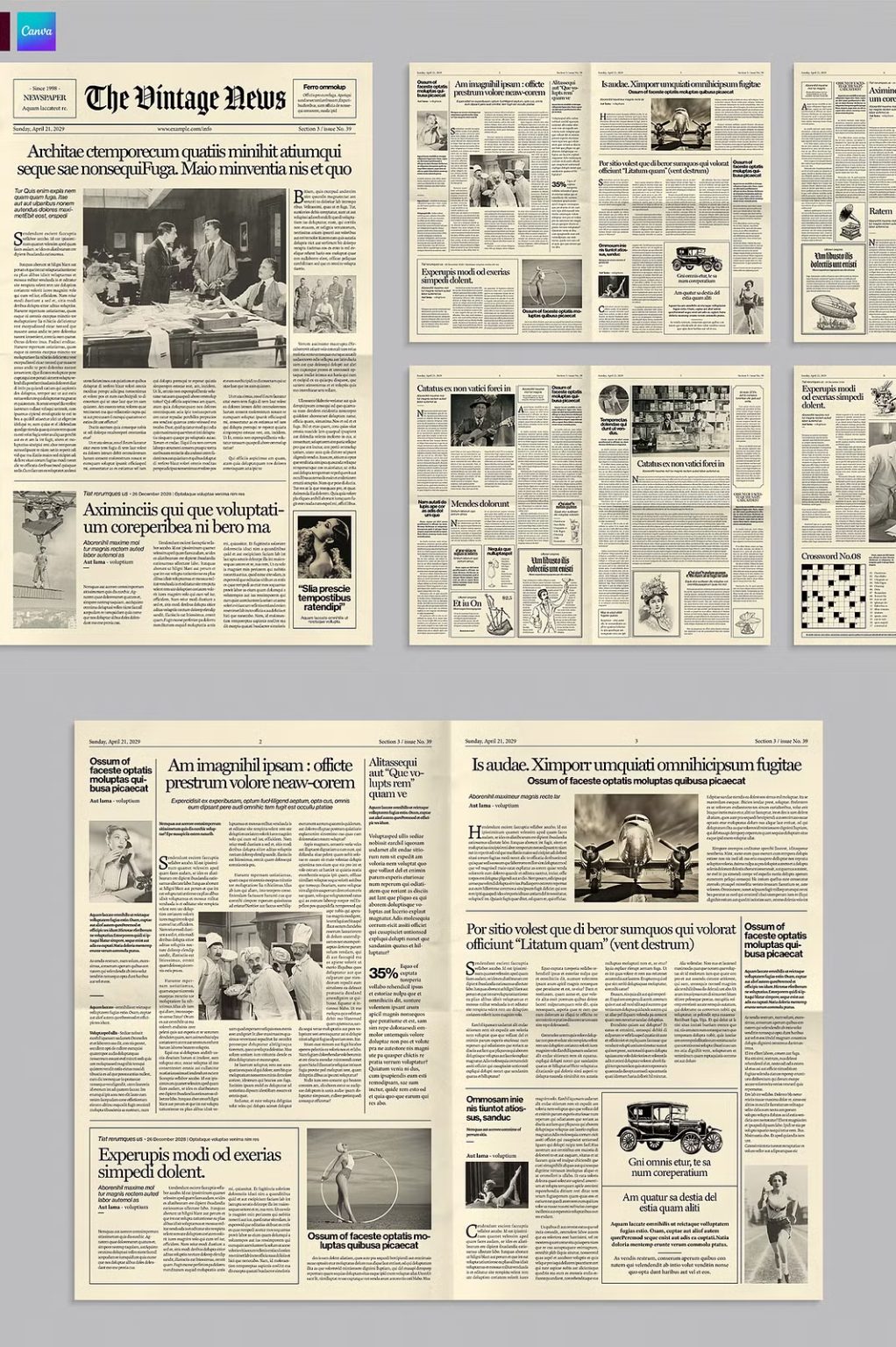 Vintage Newspaper - Zupppa | Design Resources