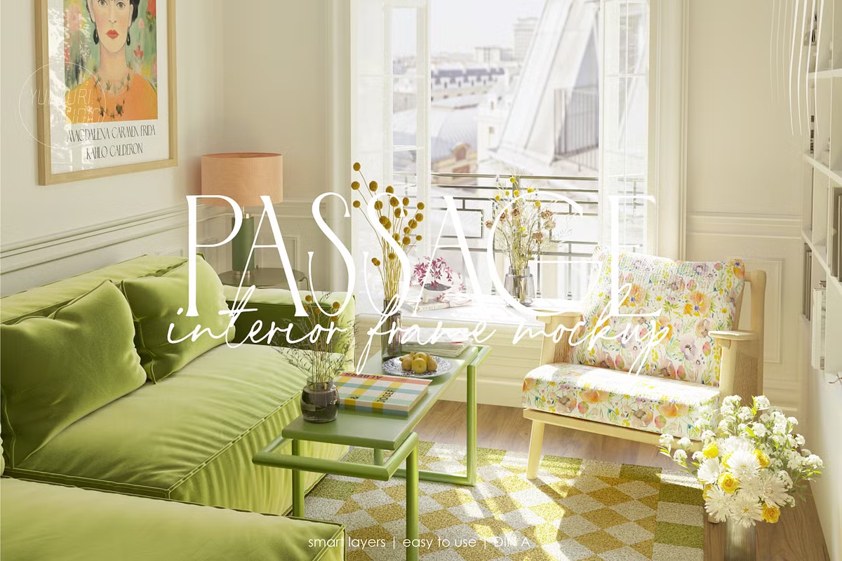 PASSAGE | Interior Frame Mockups - Zupppa | Design Resources