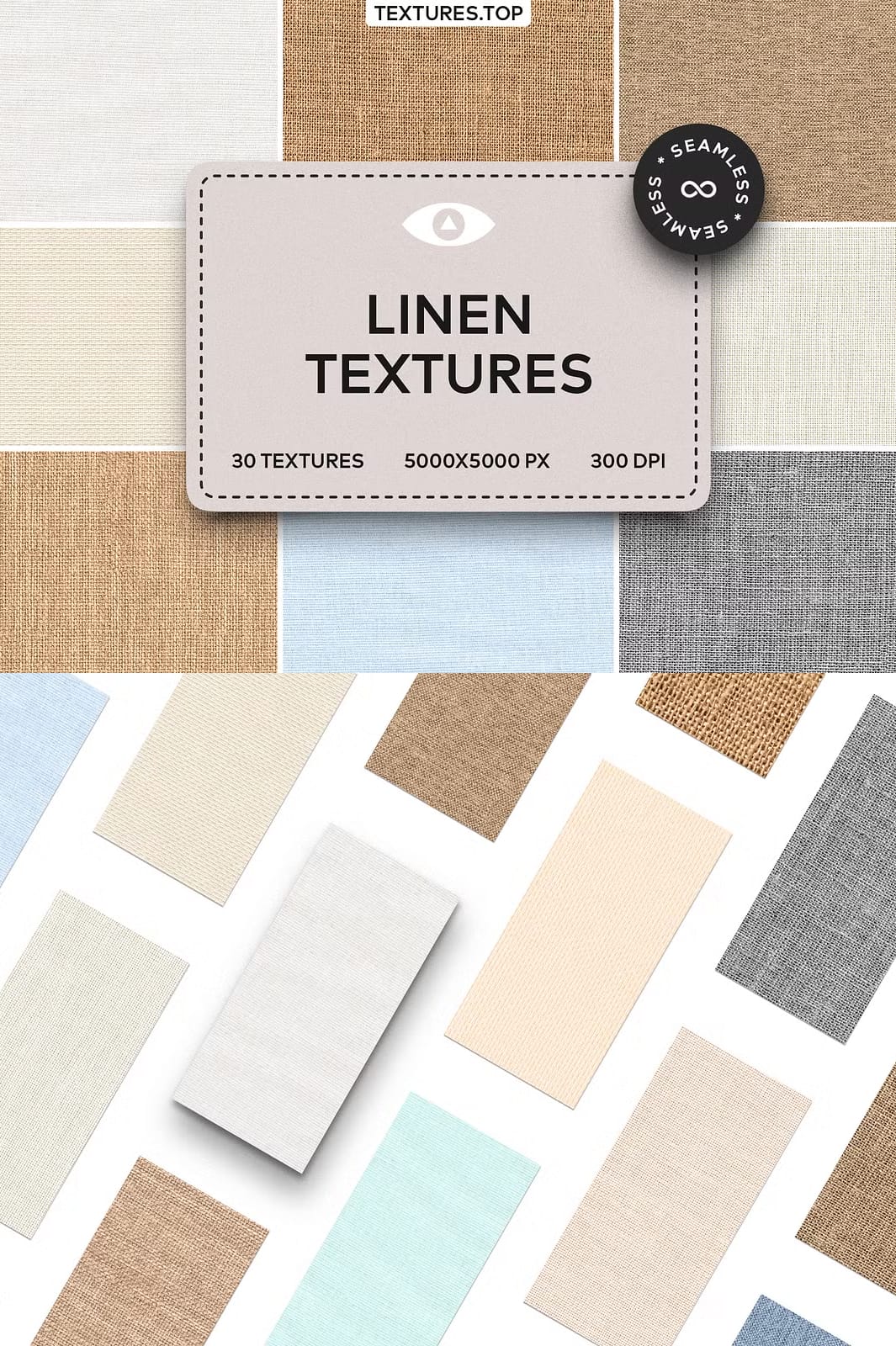 30 Seamless Linen Texture Pack - Zupppa | Design Resources