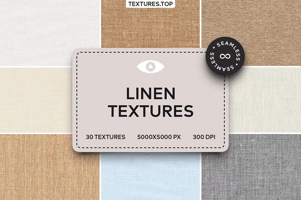 30 Seamless Linen Texture Pack - Zupppa | Design Resources