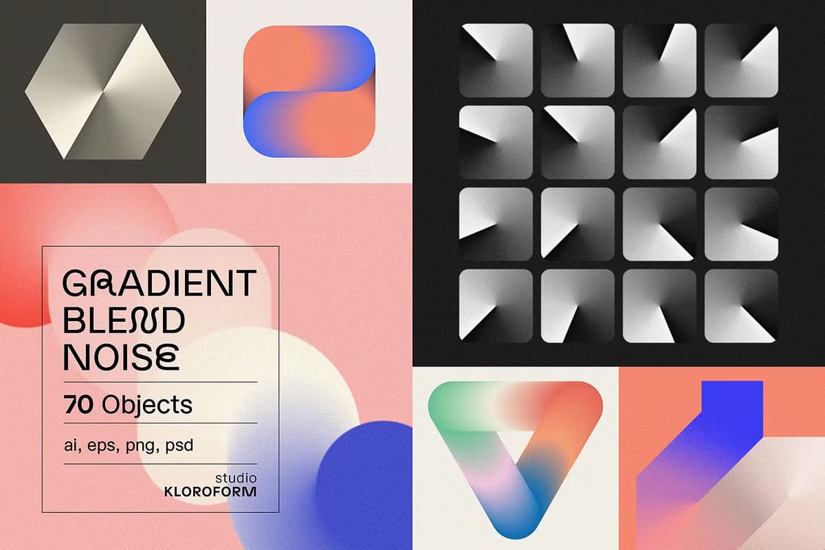 Gradient Blend Noise Vol. 1 - Zupppa | Design Resources