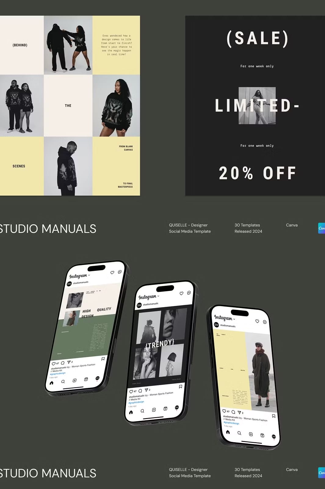 QUISELLE - Designer Socmed Template - Zupppa | Design Resources