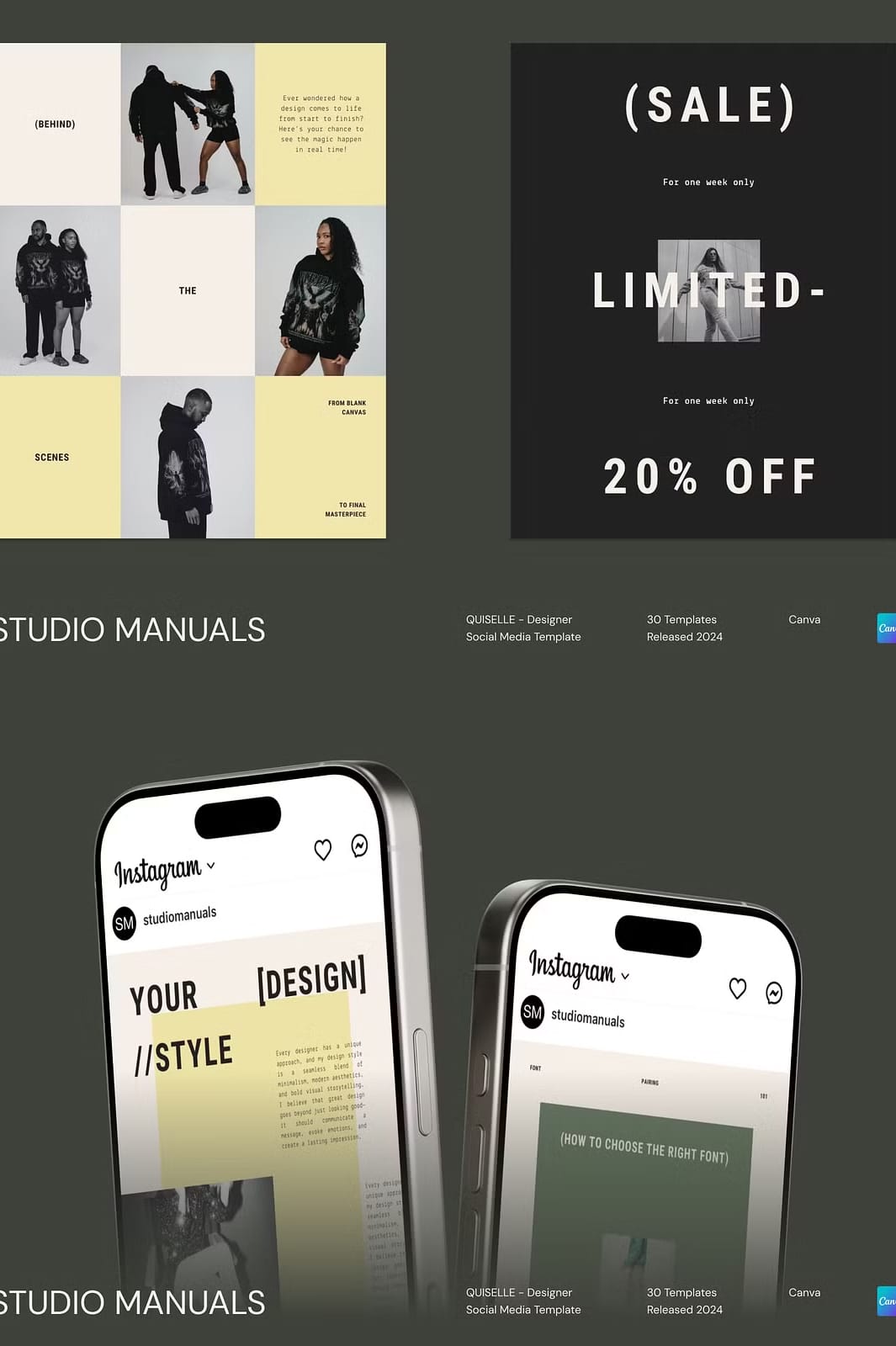 QUISELLE - Designer Socmed Template - Zupppa | Design Resources