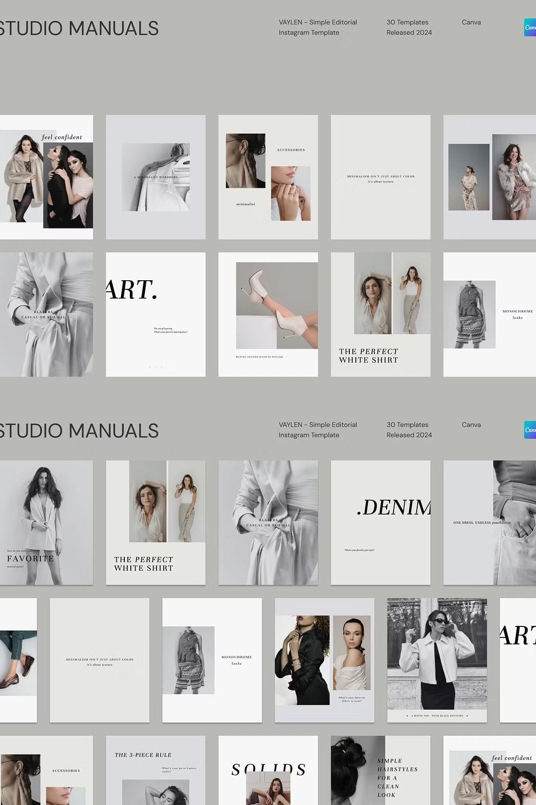 VAYLEN - Simple Editorial Instagram - Zupppa | Design Resources