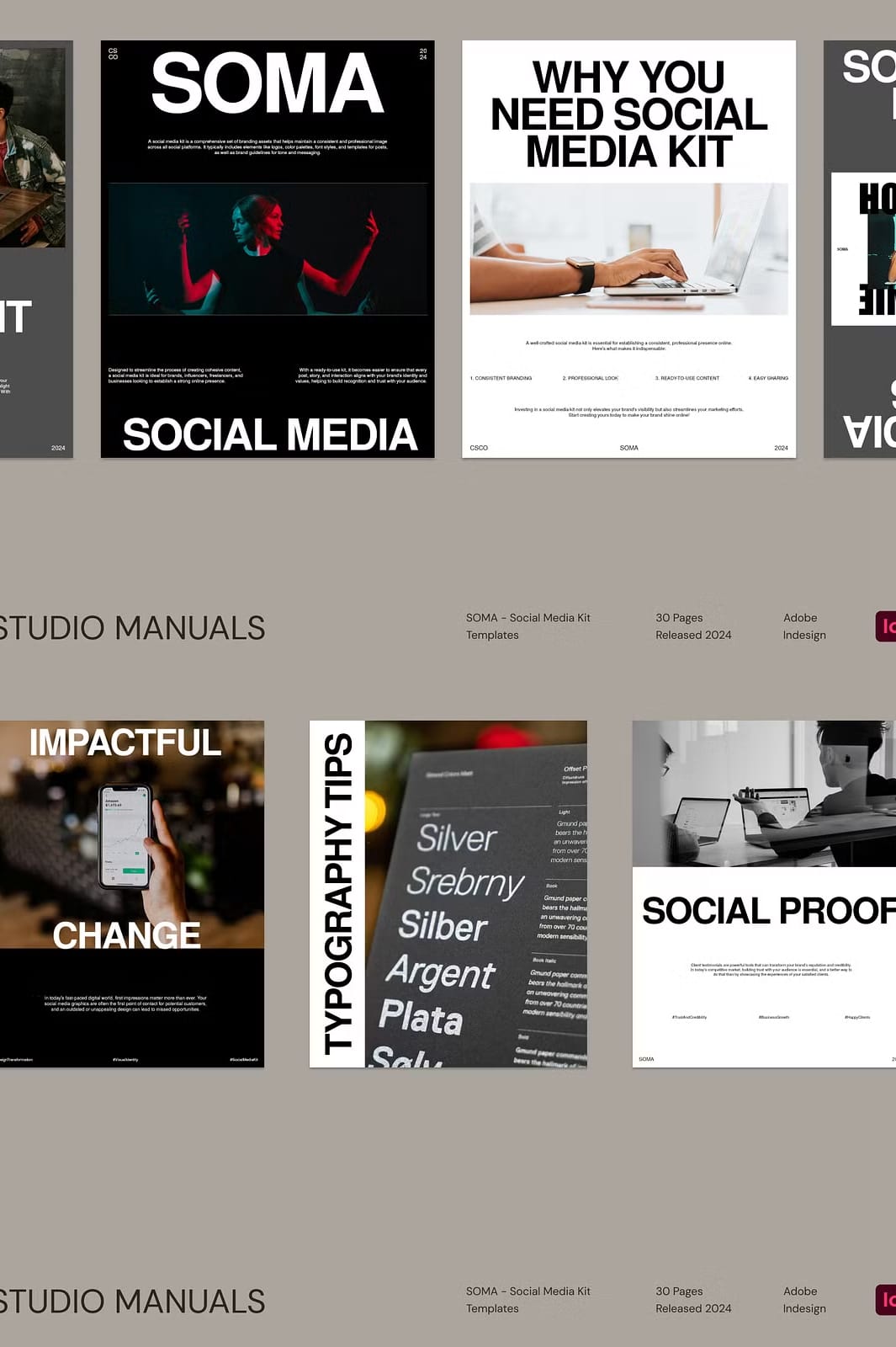 SOMA - Social Media Kit - Zupppa | Design Resources