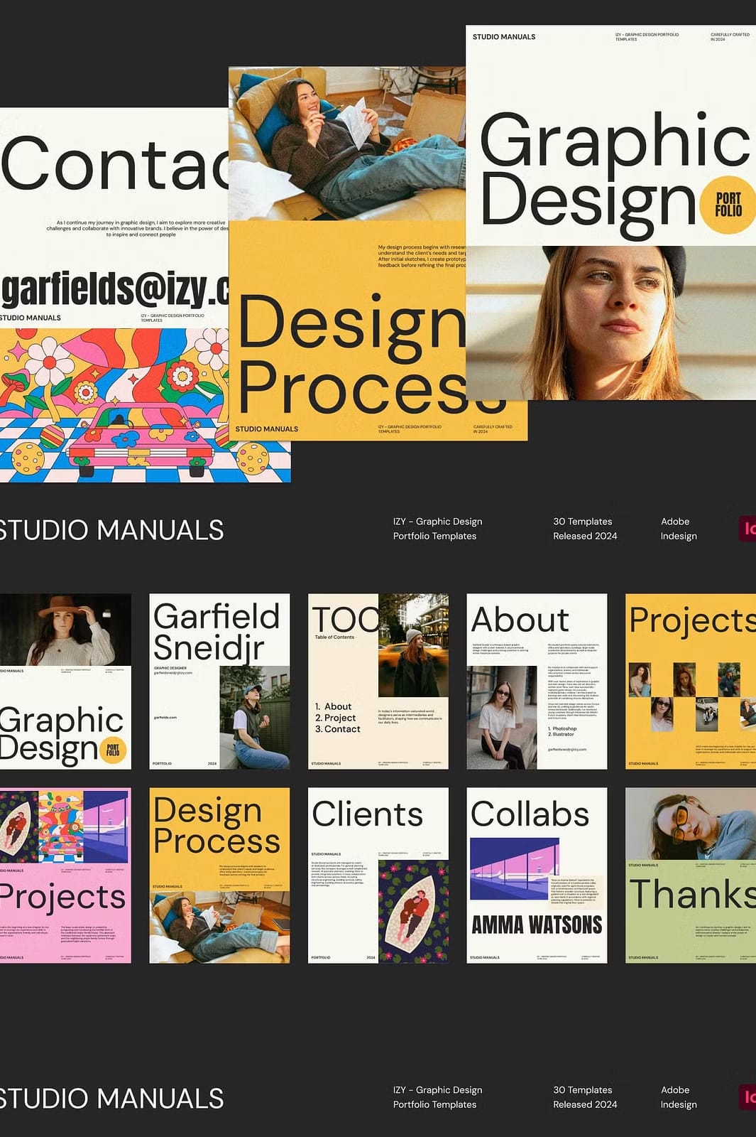 IZY – Design Portfolio Template - Zupppa | Design Resources