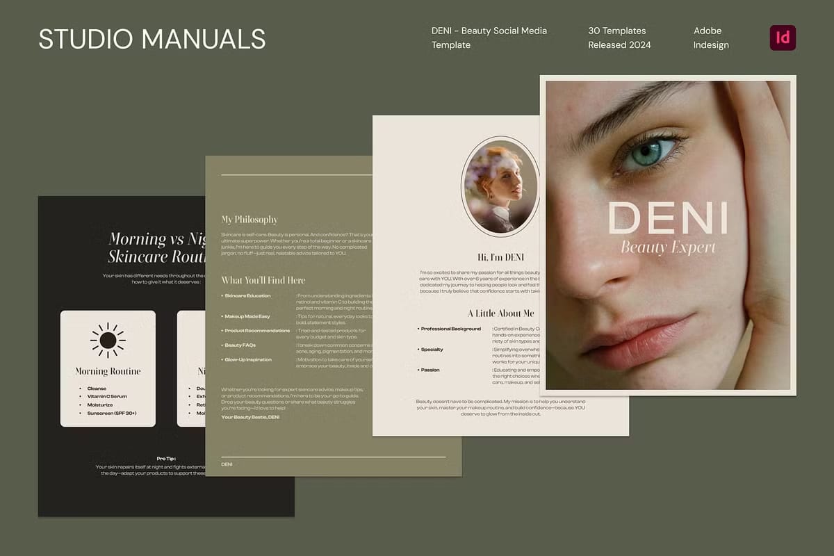 DENI - Beauty Social Media - Zupppa | Design Resources