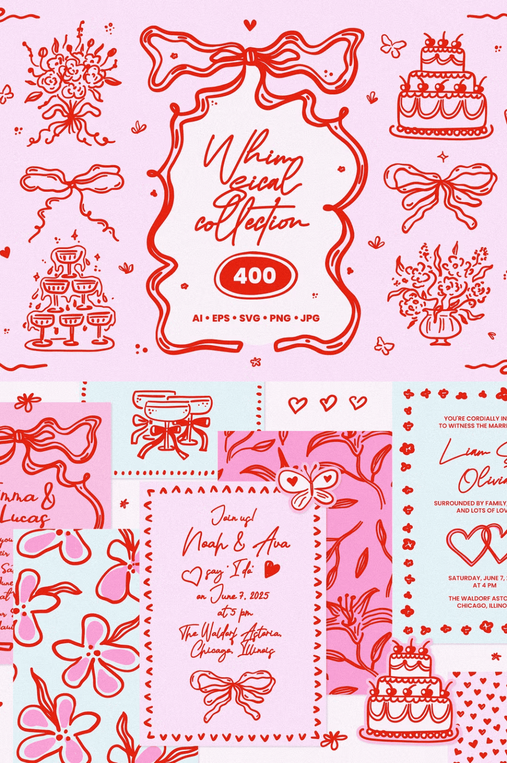 Whimsical Frames, Clip Art, Patterns - Zupppa | Design Resources