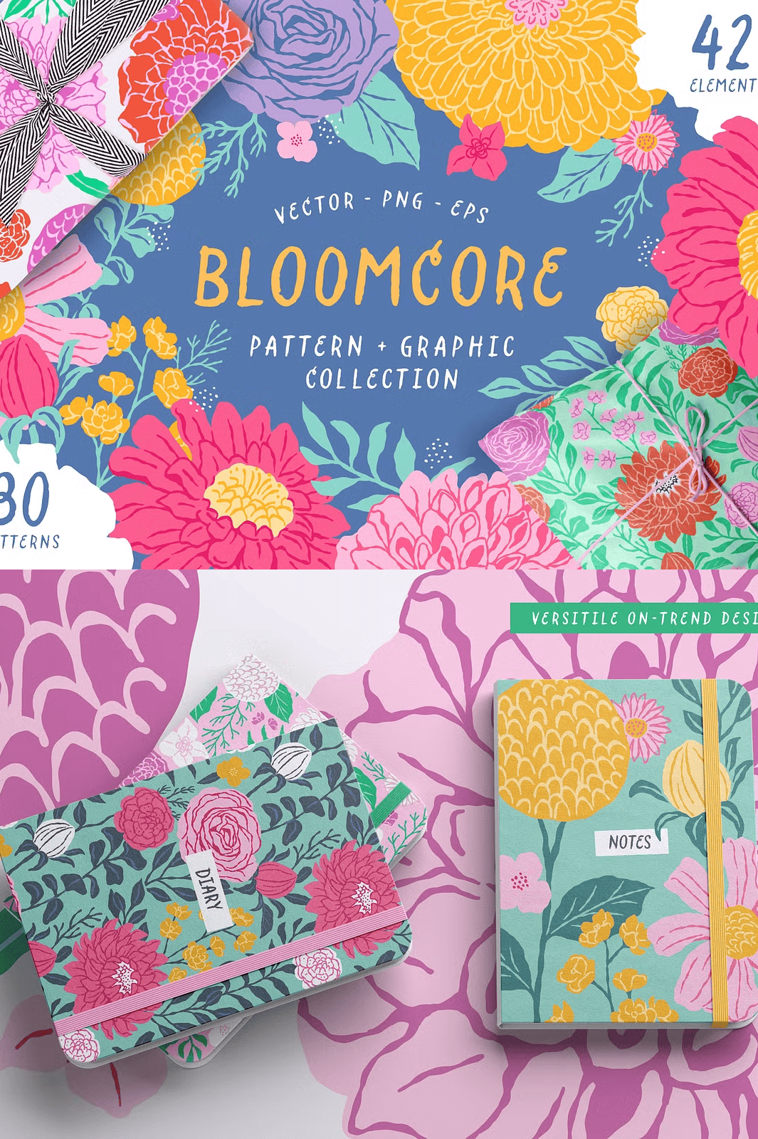 Bloomcore Vector Patterns & Graphics - Zupppa | Design Resources