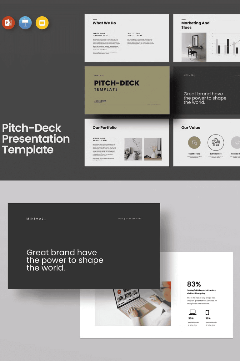 Pitch Deck Presentation Template - Zupppa | Design Resources