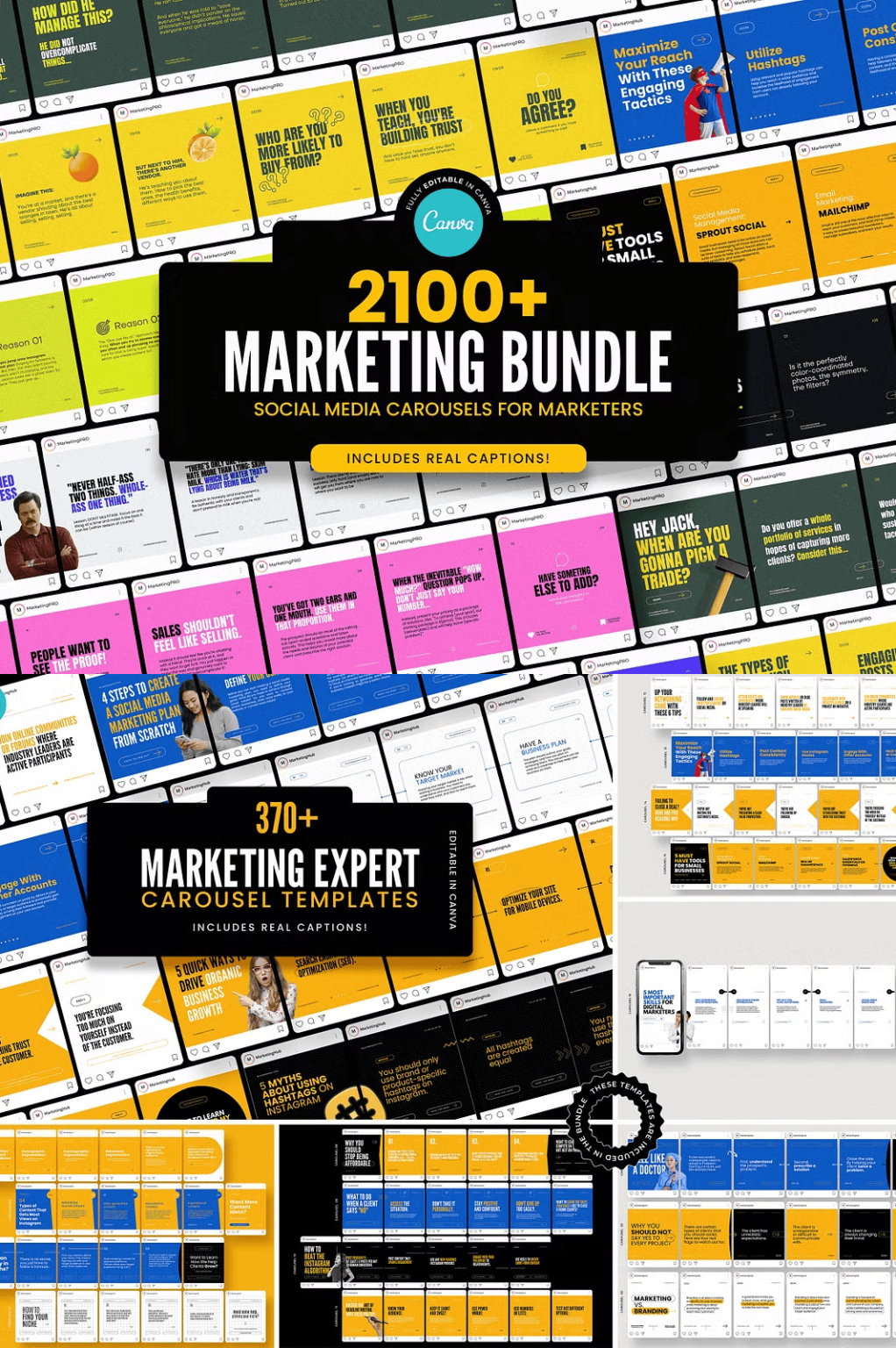 2100+ Marketing Social Media Bundle - Zupppa | Design Resources