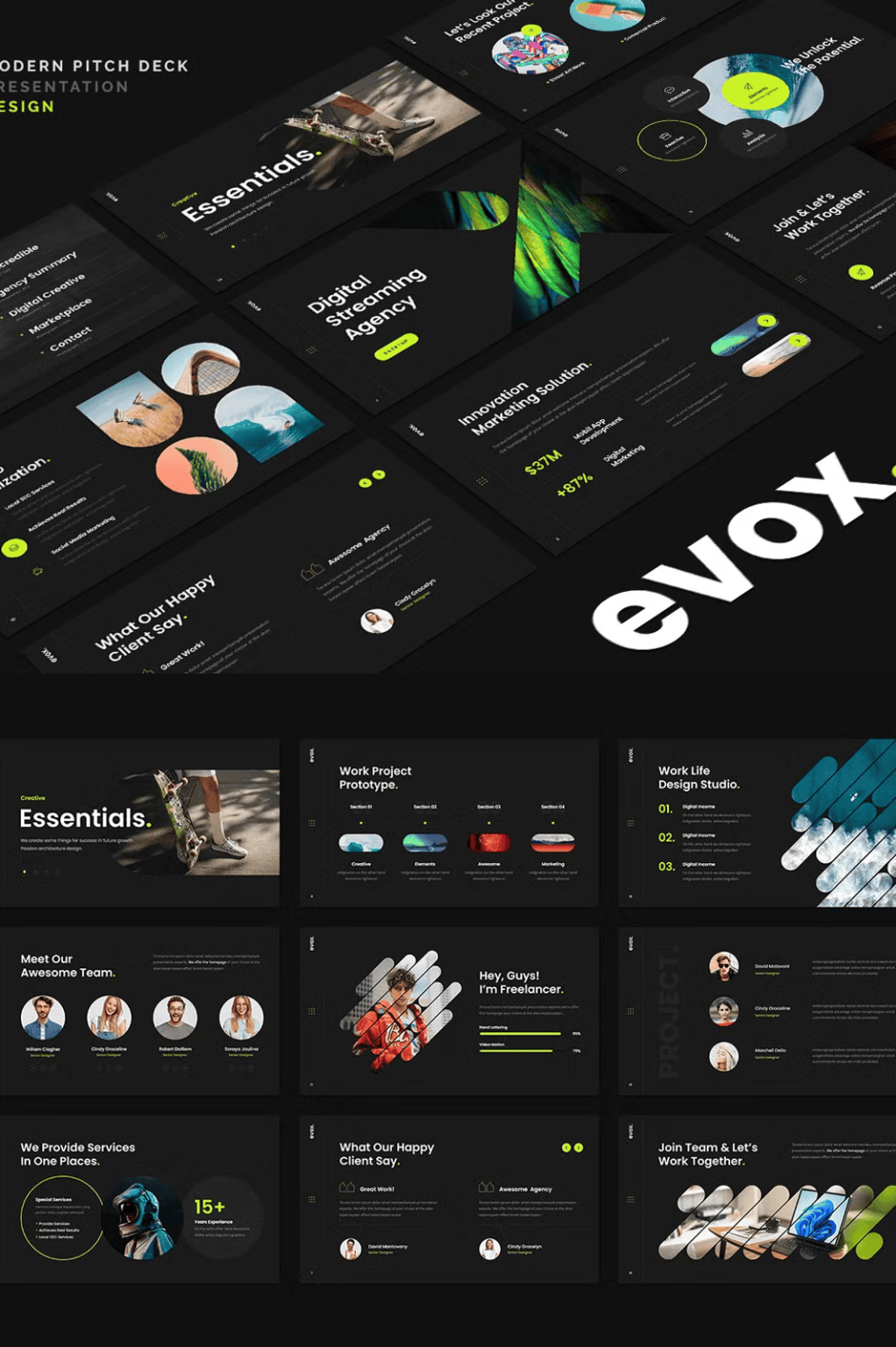 Evox Powerpoint Template Design - Zupppa | Design Resources