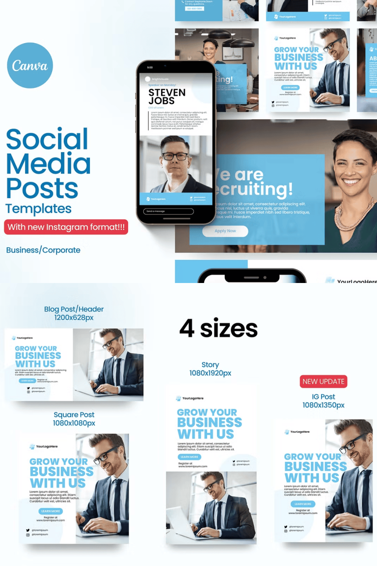 Social Media Post Canva Templates - Zupppa | Design Resources