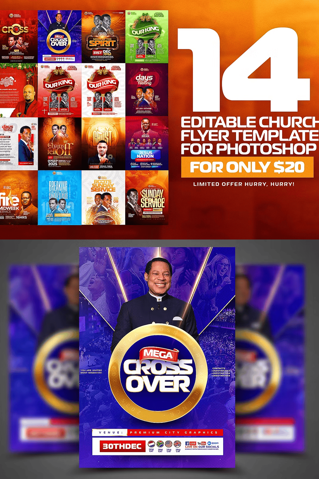 Church Flyer Template Bundle - Zupppa | Design Resources