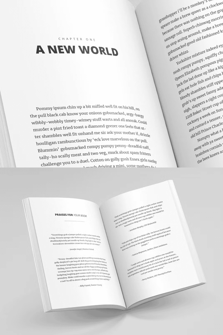 Full Book InDesign Template - V.1 - Zupppa | Design Resources