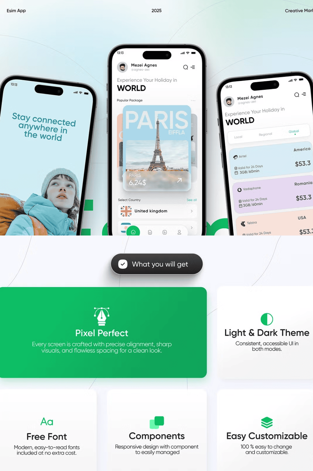 eSIM Mobile App – Travel eSIM - Zupppa | Design Resources