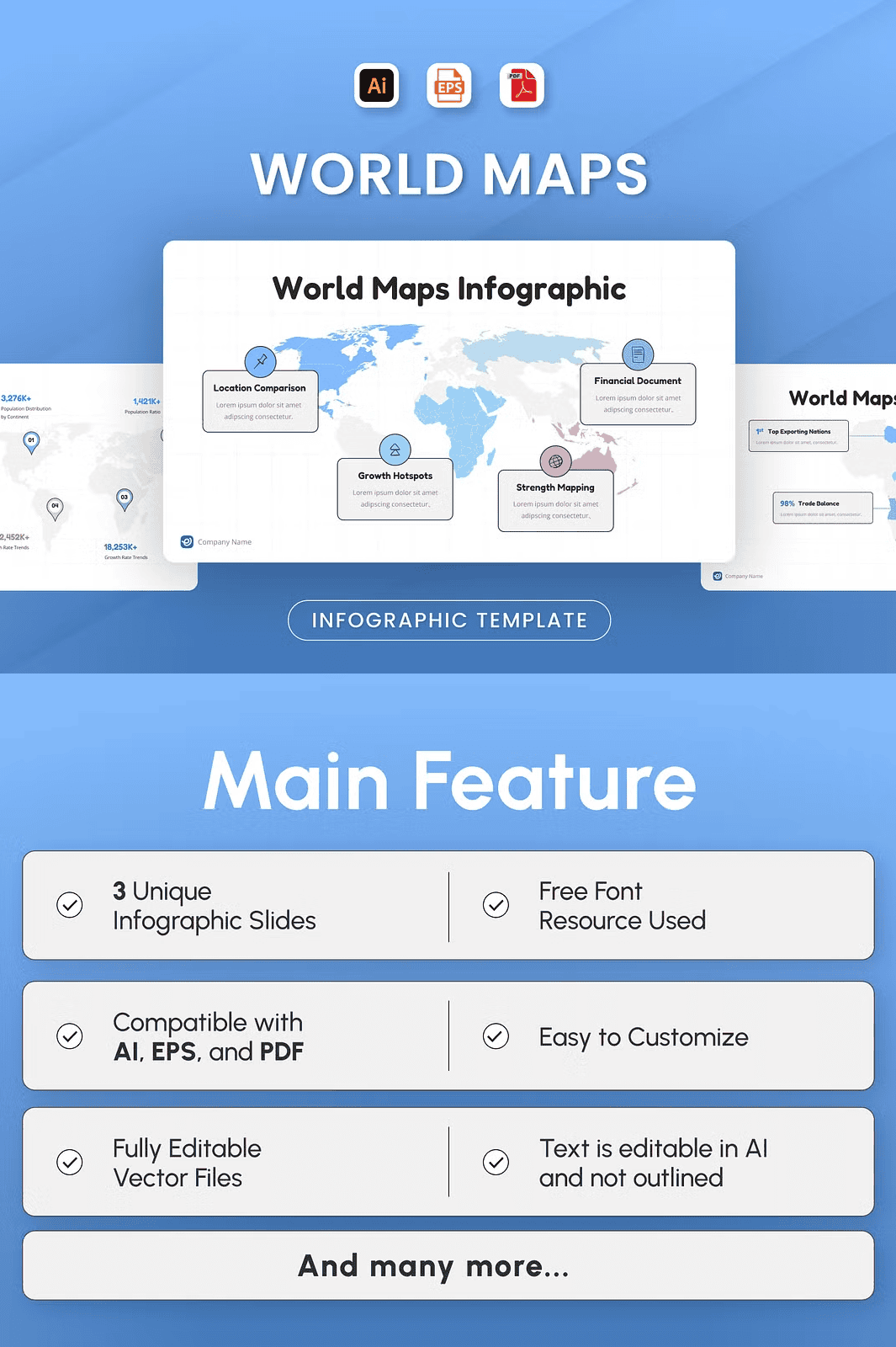 World Maps Infographic - Zupppa | Design Resources