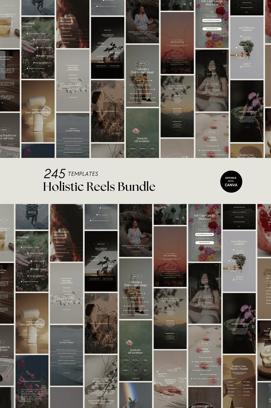 245 Holistic Reels Bundle Templates - Zupppa | Design Resources